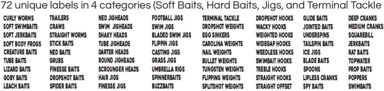 Fishing Tackle Box Labels - Tackle Decals / Stickers - Etsy