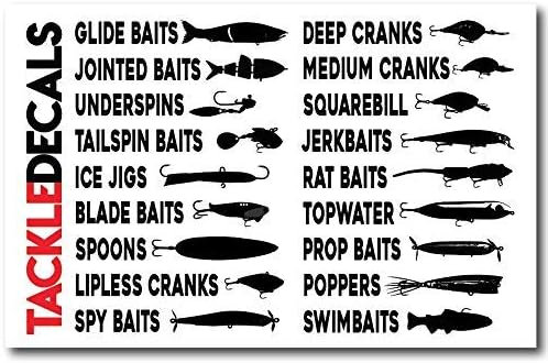 Fishing Tackle Box Labels - Tackle Decals / Stickers - Etsy