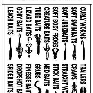 Fishing Tackle Box Labels - Tackle Decals / Stickers - Etsy