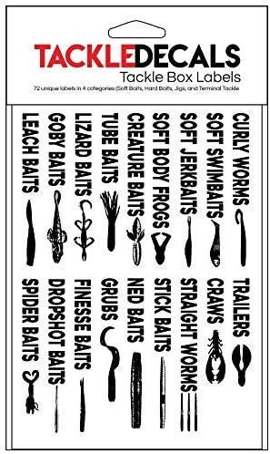 Fishing Tackle Box Labels - Tackle Decals / Stickers - Etsy
