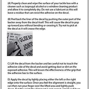 Fishing Tackle Box Labels - Tackle Decals / Stickers - Etsy