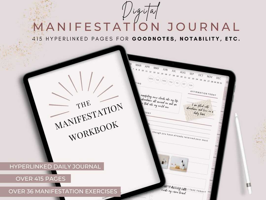 Digital Manifestation Journal, Manifestation Planner, Spiritual Planner ...