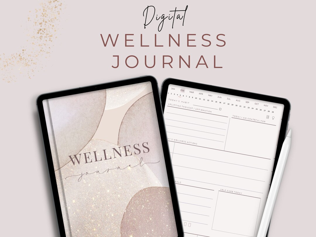 Wellness Journal for Goodnotes Notability, Anxiety Journal, Self Care ...