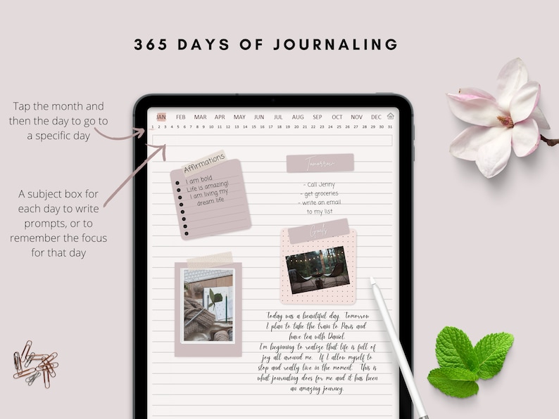 Daily Digital Journal for Goodnotes, Notability, Digital Journal for ...