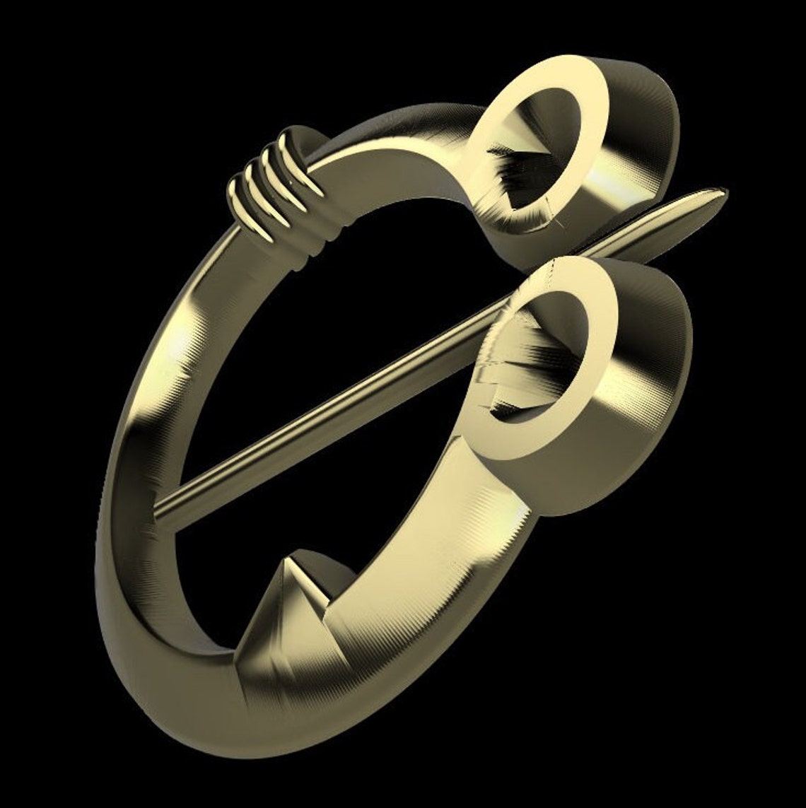 Melina Fibula Brooch (STL File) - Etsy