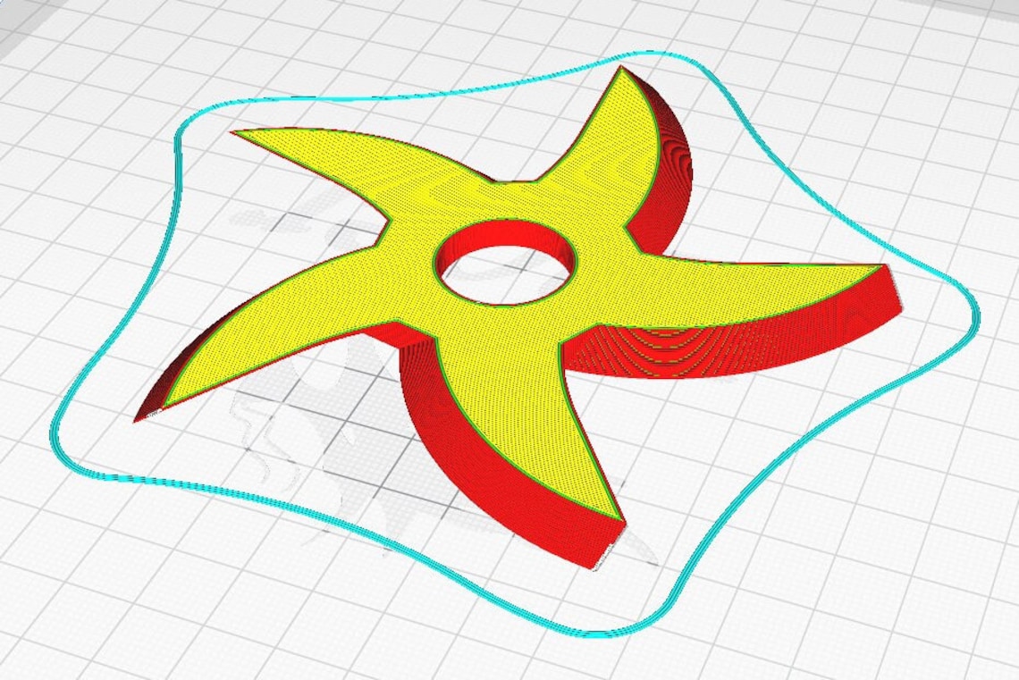 Throwing Star - Ninja Star 3D STL File for Printing - Etsy