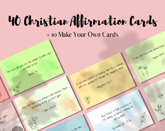 30 Bible Verses & Affirmation Card Scripture Cards Digital Cards - Etsy