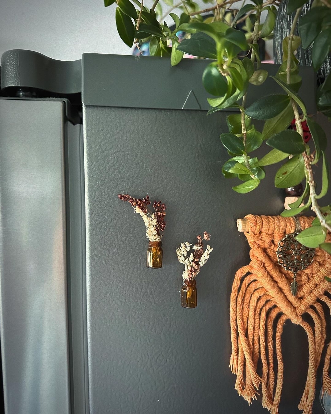 Mini Floral Fridge Magnets. Boho Decor. Rustic Gifts. - Etsy