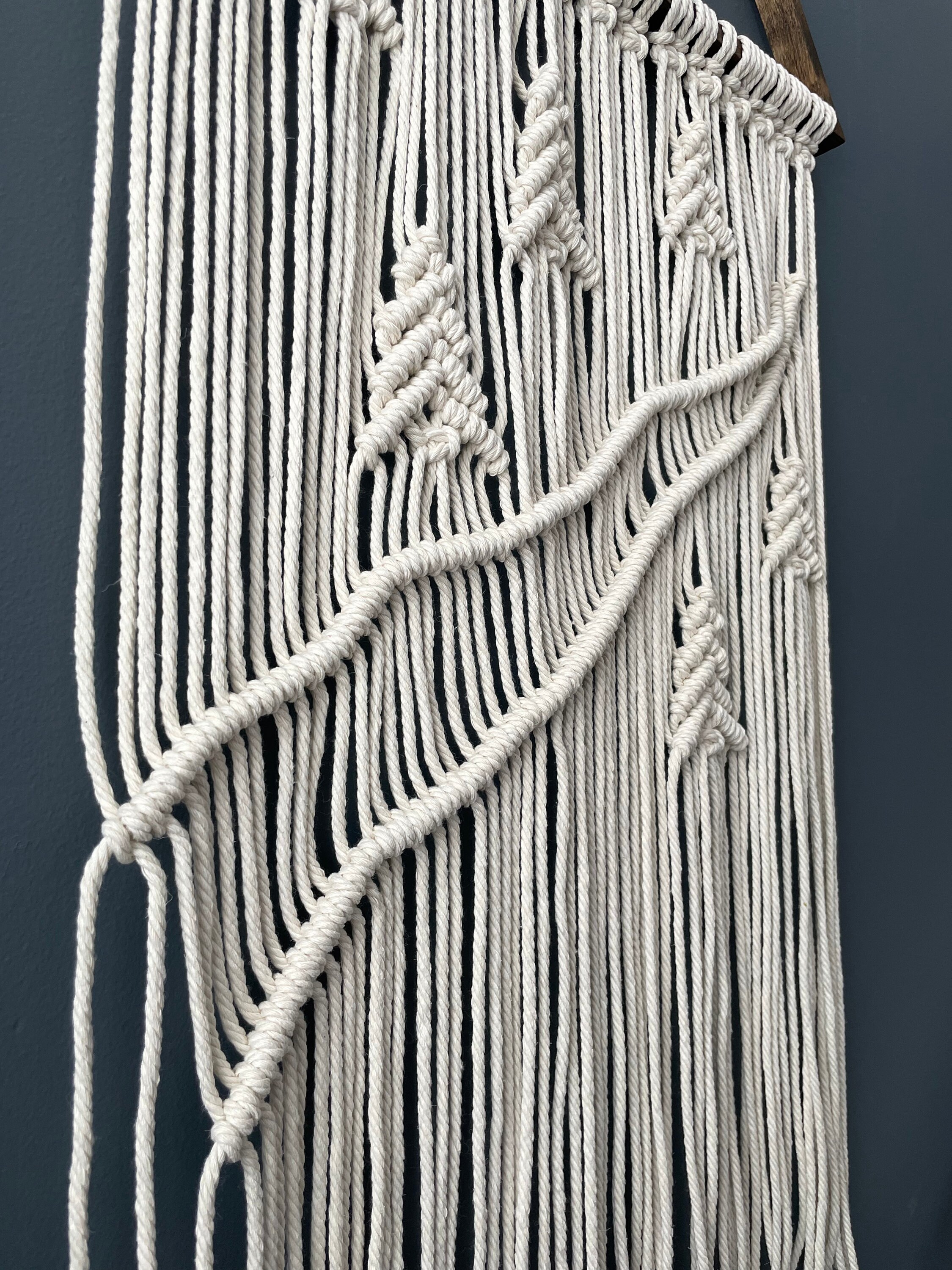 Mountain Macrame Forest Scene With a River/path - Etsy