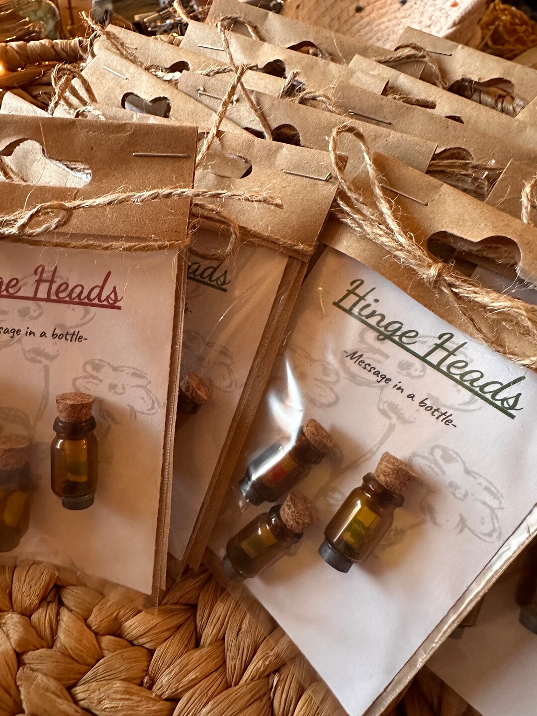 Mini Door Hinge Heads. Small Bottle Decorations for Door Hinges That ...