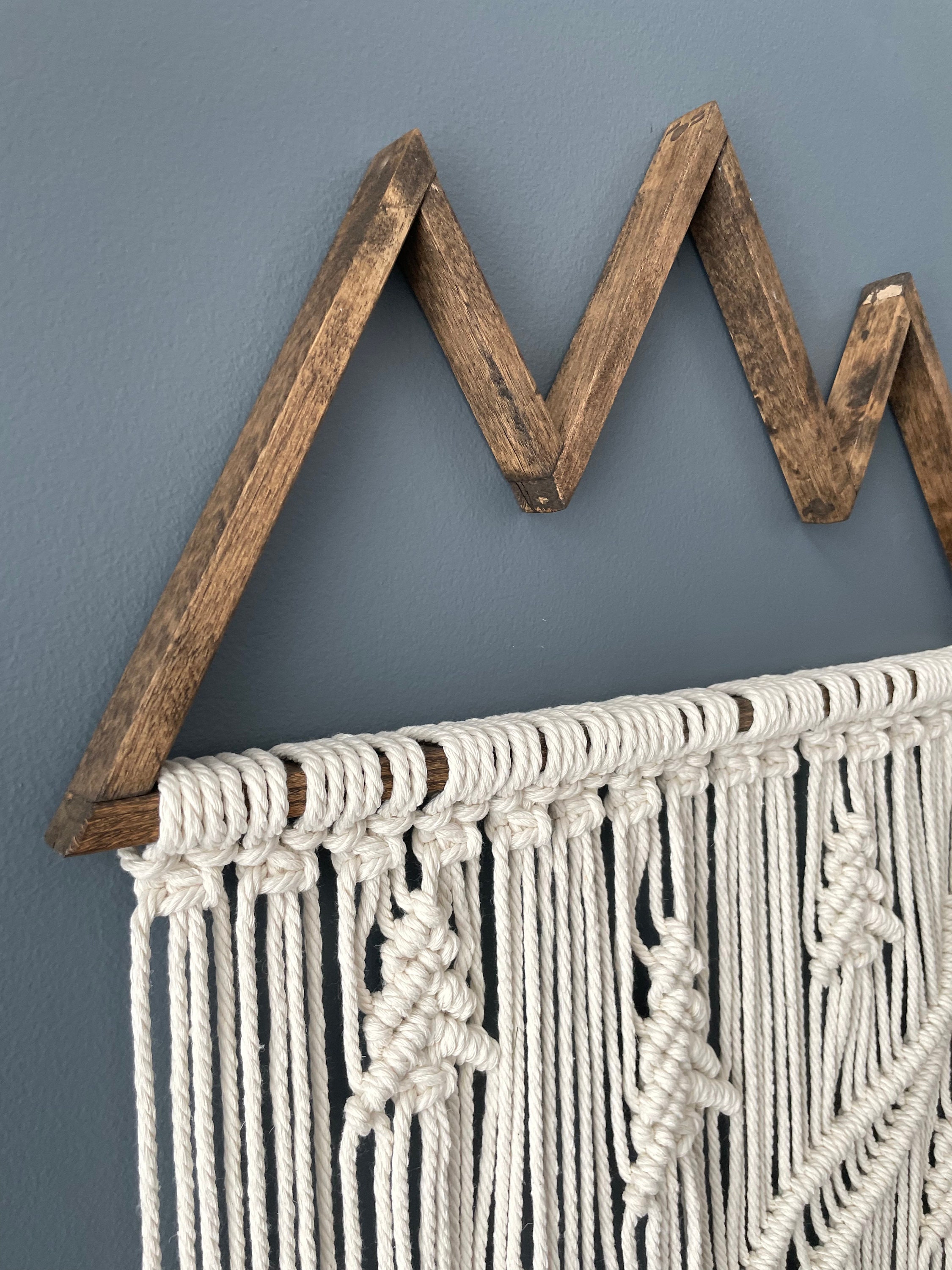 Mountain Macrame Forest Scene With a River/path - Etsy