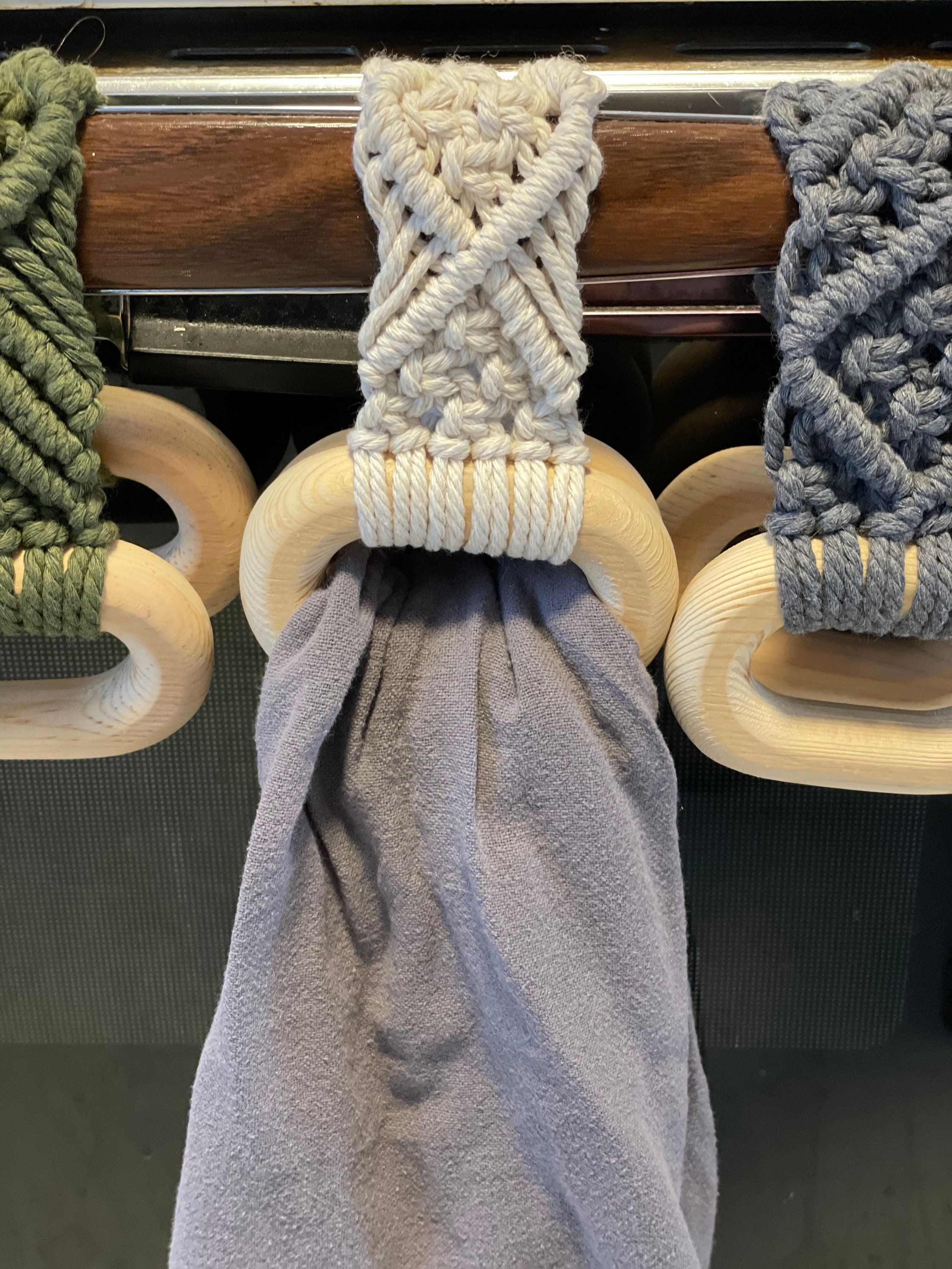 Macrame Towel Holder - Etsy