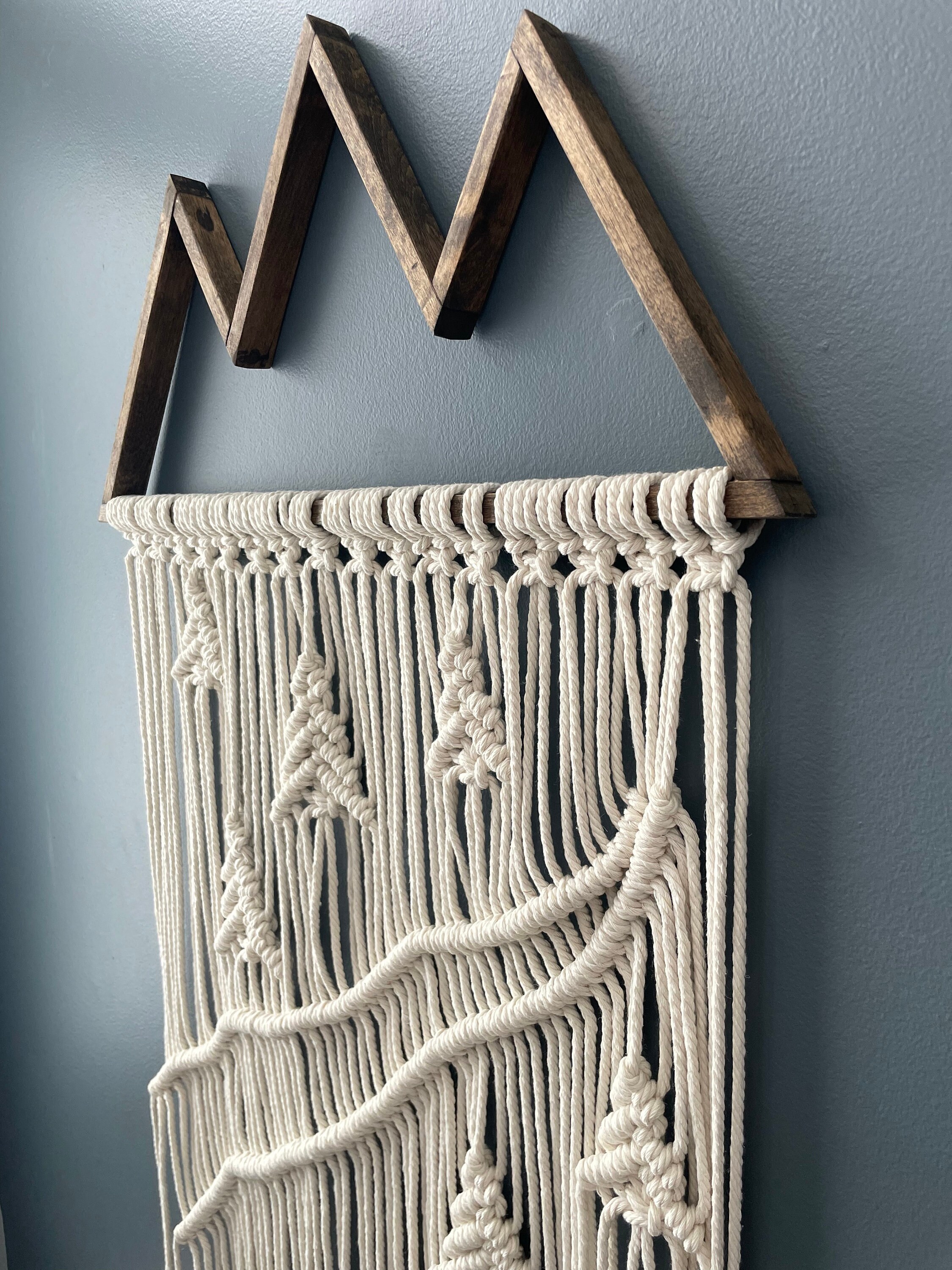 Mountain Macrame Forest Scene With a River/path - Etsy