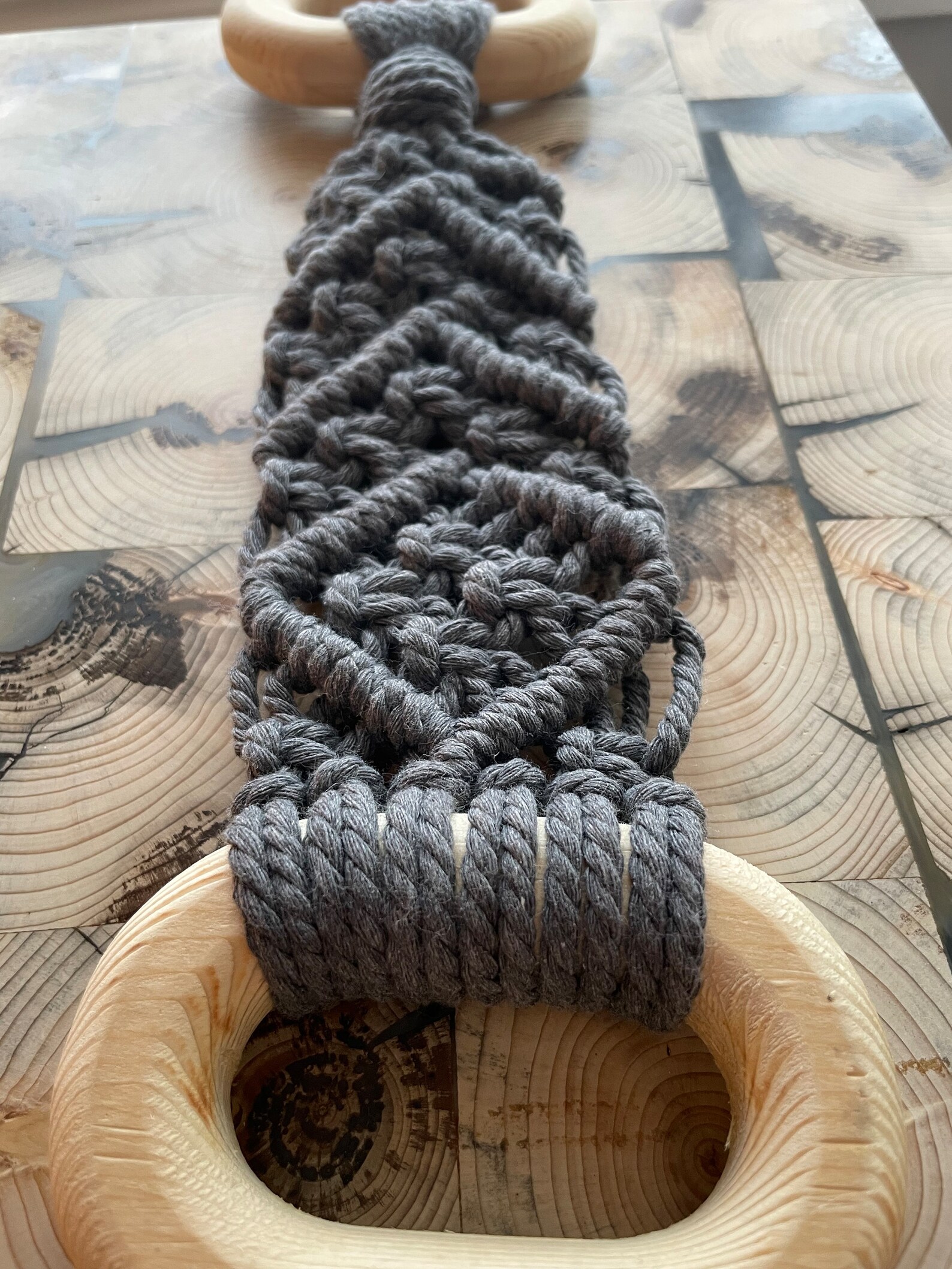 Macrame Towel Holder - Etsy
