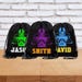 Personalized Football Drawstring Bag Football Party Favor Bag Birthday ...