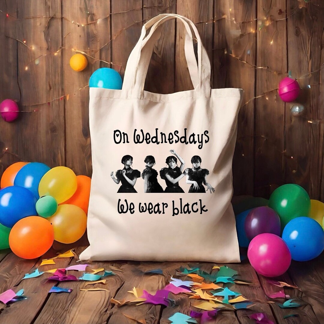 Custom Wednesday Tote Bag Personalized Wednesday Bag Gothic Kids Bag ...