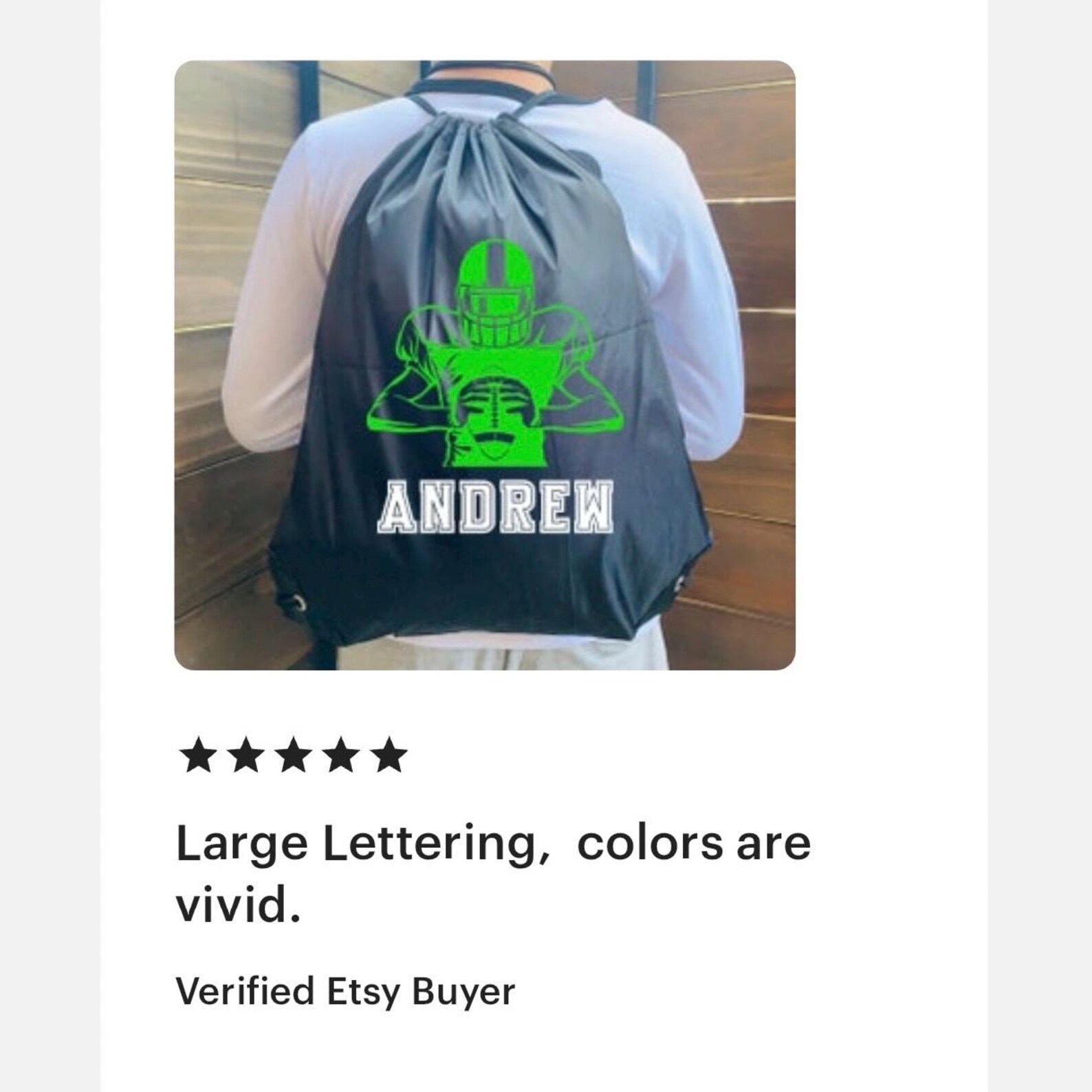 Personalized Football Drawstring Bag Football Party Favor Bag Birthday ...
