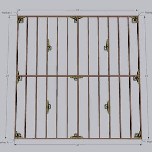 24x24 DIY Deck for 6M, 5M, 4M Bell Tent - Etsy