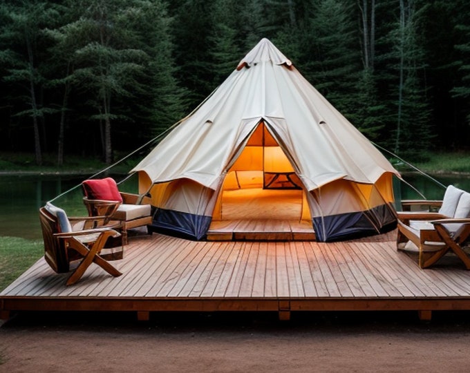 5m Bell Tent DIY Platform With Materials List and Building Instructions ...