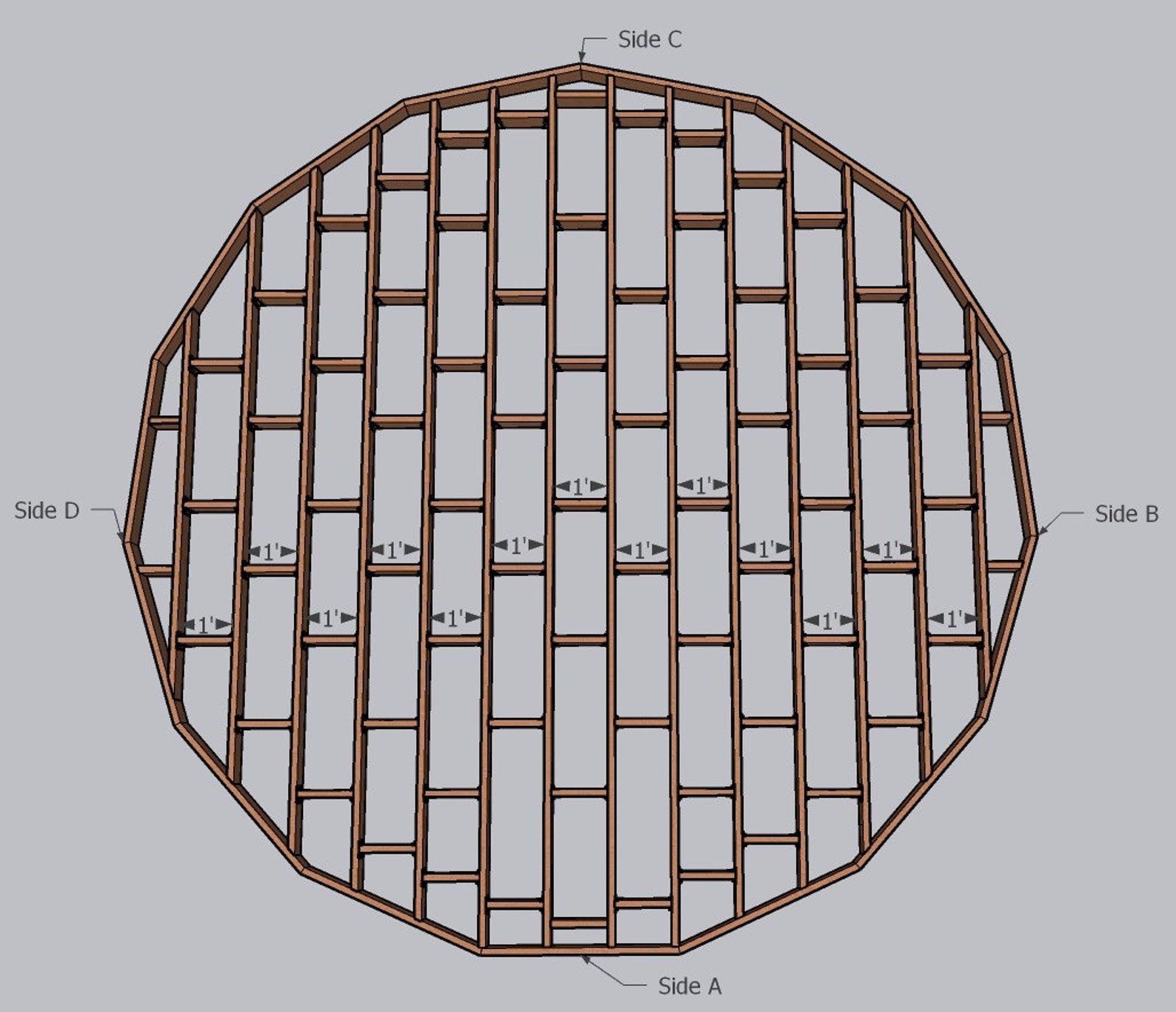 5m Geodesic Dome Deck Design DIY Building Instructions - Etsy