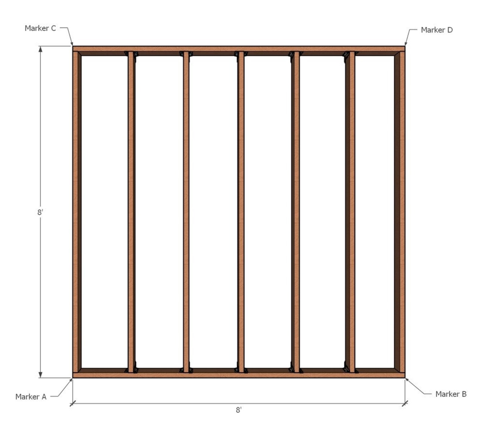 8x8 Yoga Platform DIY Building Instructions With Materials List - Etsy