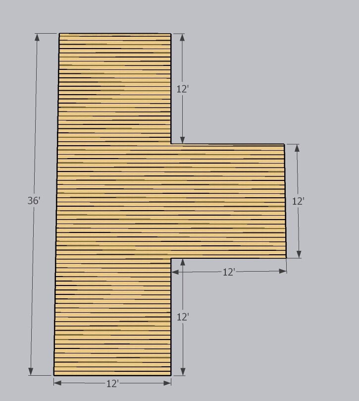 12x36 W 12x12 Extension Platform DIY Building Instructions - Etsy
