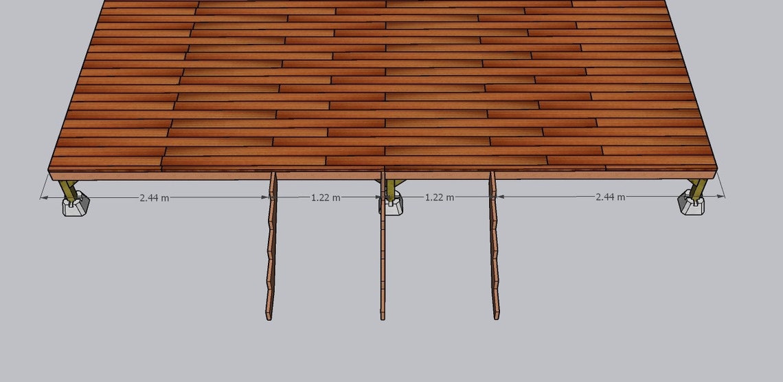 24x24 DIY Deck for 6M, 5M, 4M Bell Tent - Etsy