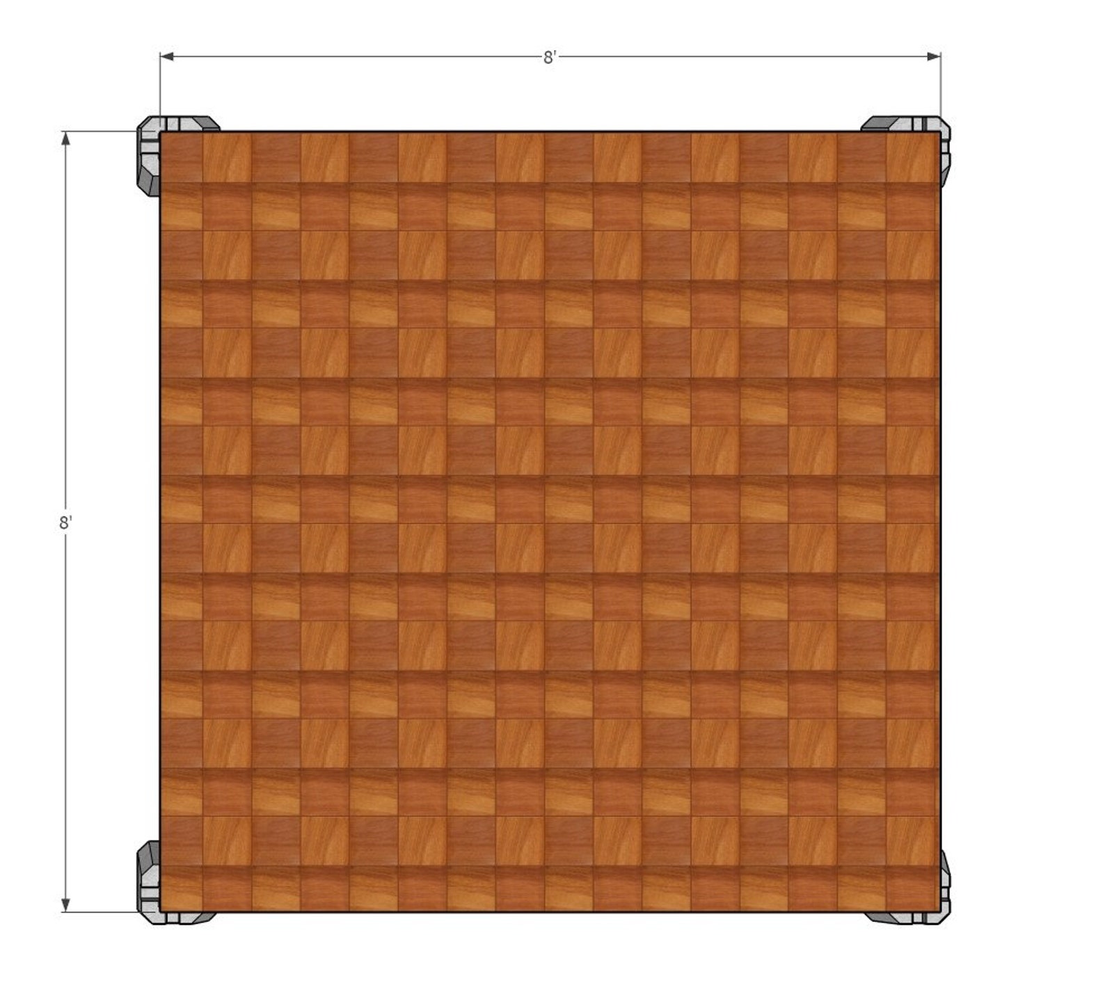 8x8 Yoga Platform DIY Building Instructions With Materials List - Etsy