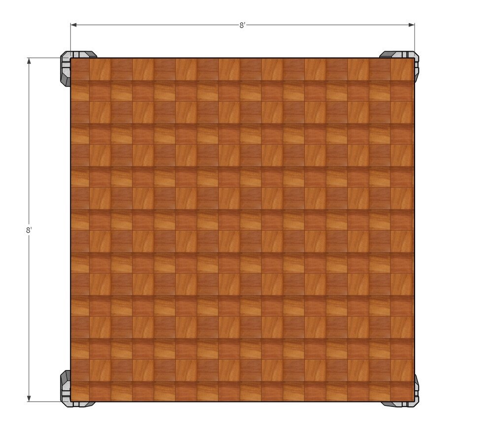 8x8 Yoga Platform DIY Building Instructions With Materials List - Etsy