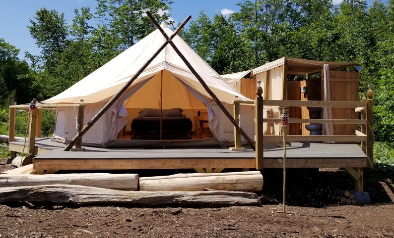 7M Bell Tent W Bath DIY Deck Building Instructions - Etsy