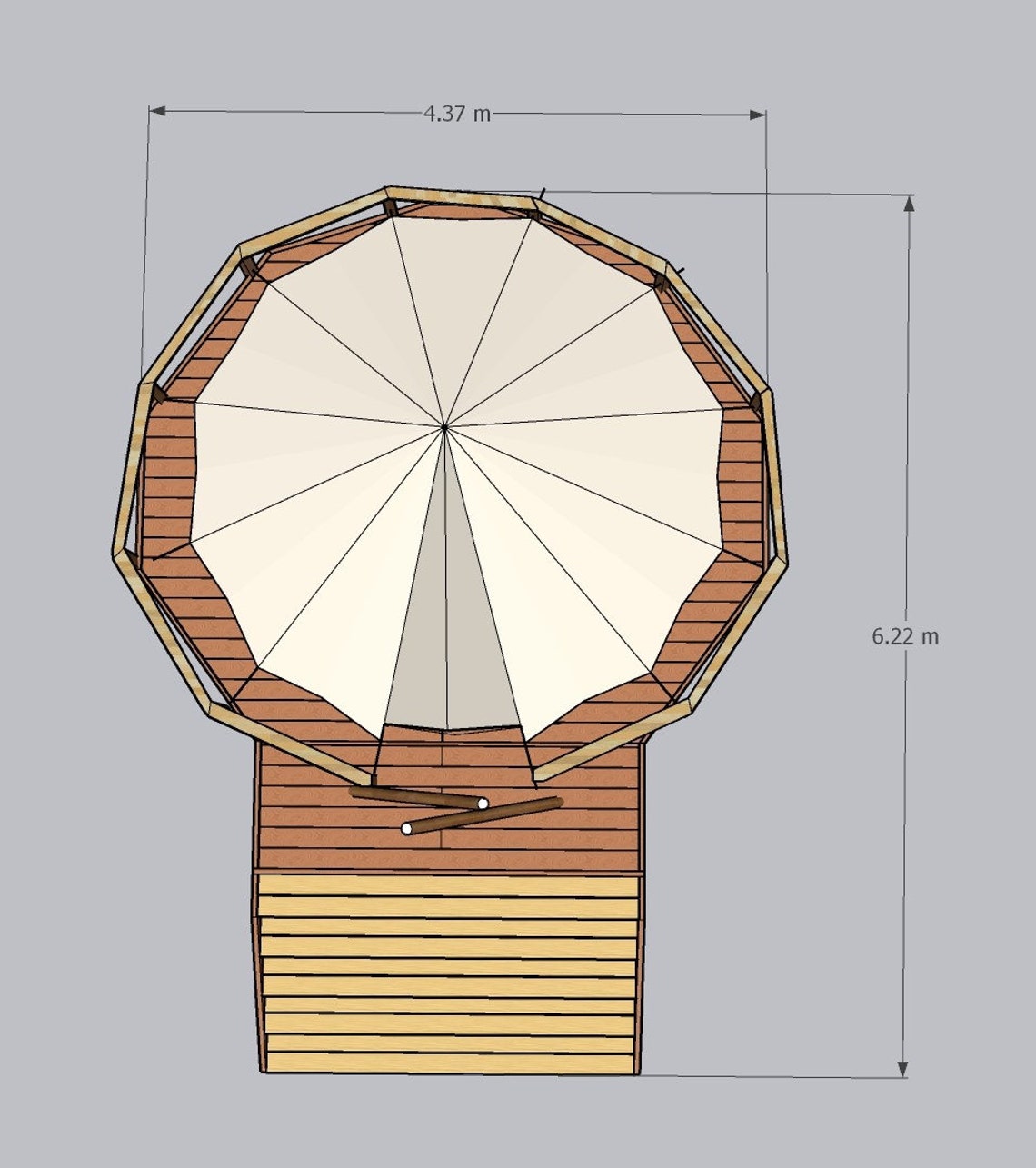 3.5M Polygon Deck DIY Building Instructions - Etsy