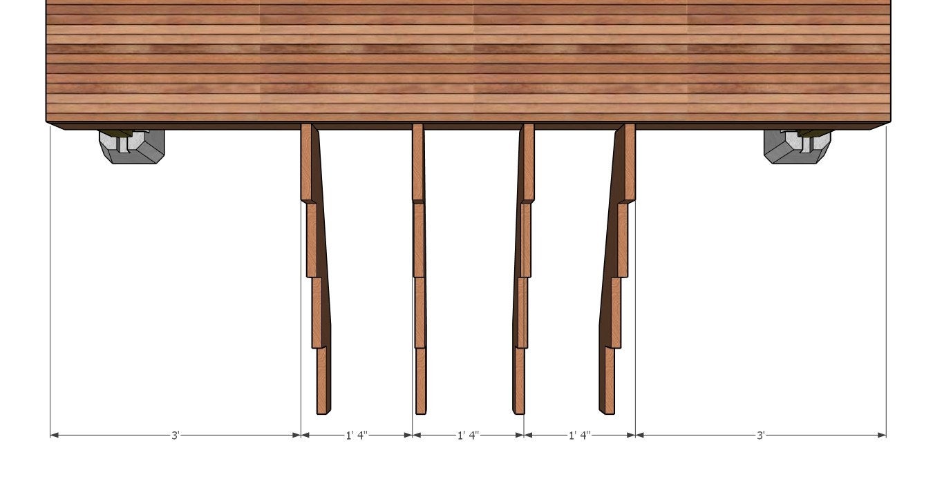 10x10 DIY Deck Plans With Tools, Materials and Cut List - Etsy