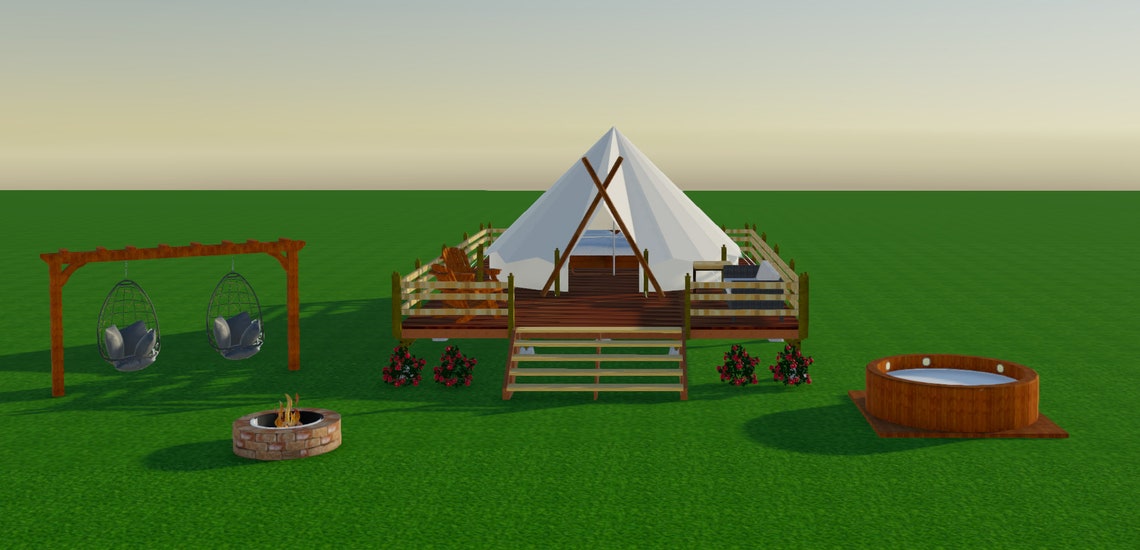 20'x30' DIY Deck for 5M or 4M Bell Tent - Etsy