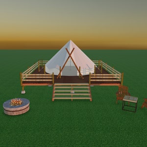 24x24 DIY Deck for 6M, 5M, 4M Bell Tent - Etsy