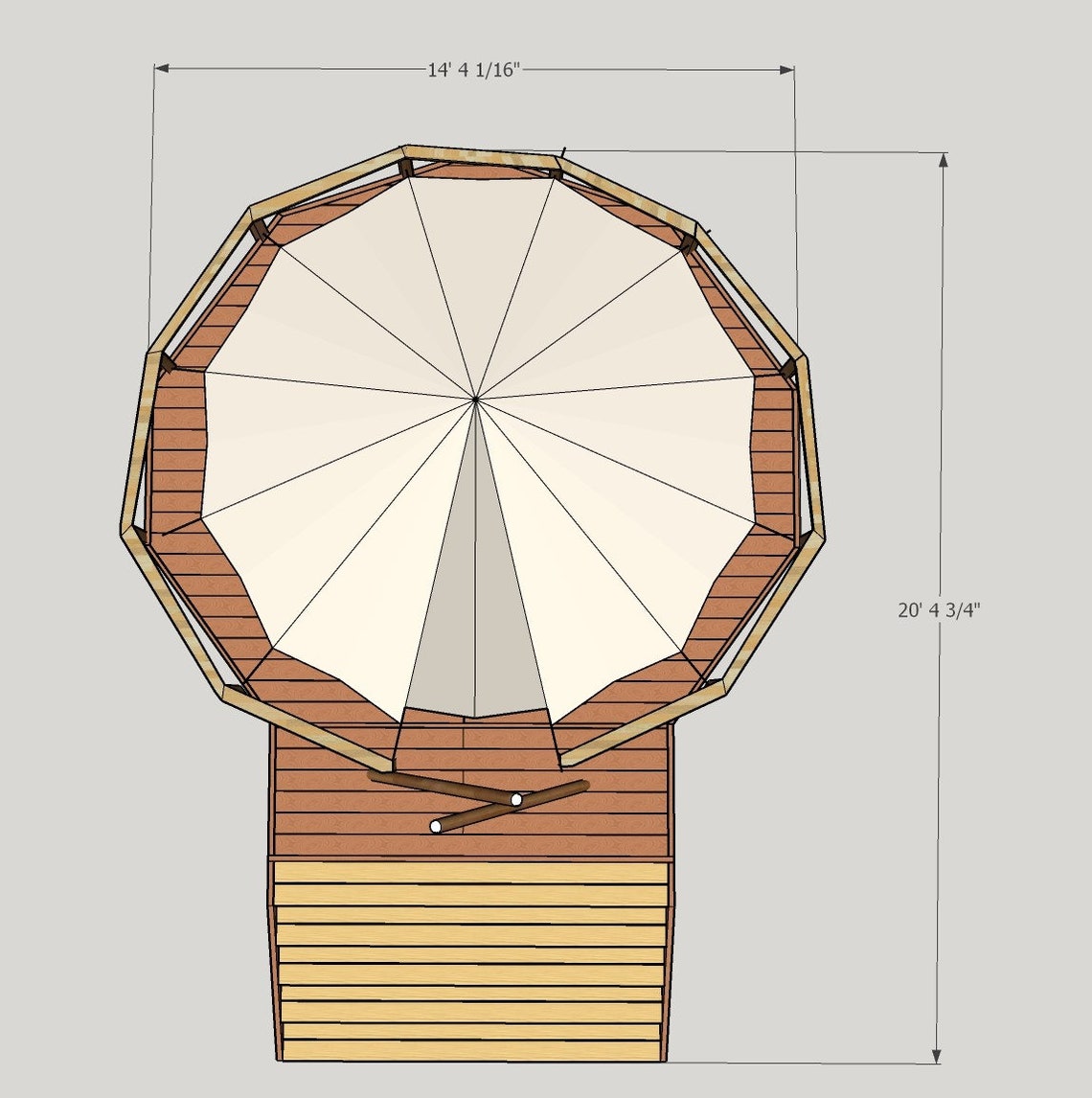 3.5M Polygon Deck DIY Building Instructions - Etsy