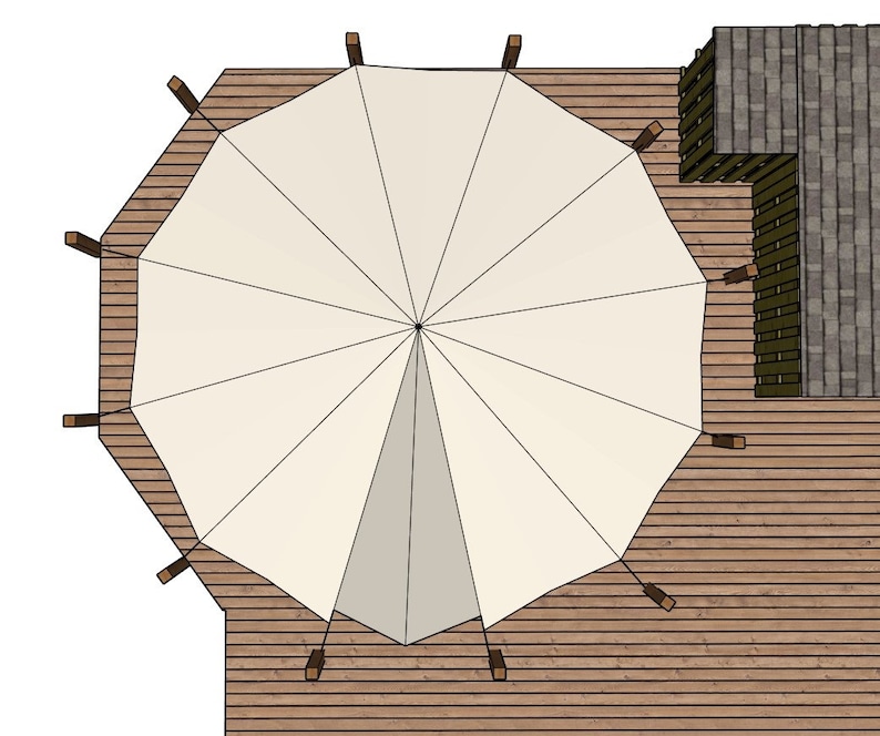 7M Bell Tent W Bath DIY Deck Building Instructions - Etsy