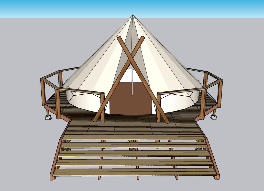 7M Polygon Bell Tent Design and Building Instructions - Etsy