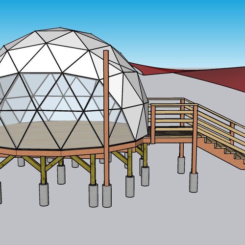8M Geodesic Dome DIY Deck Building Instructions W Materials - Etsy