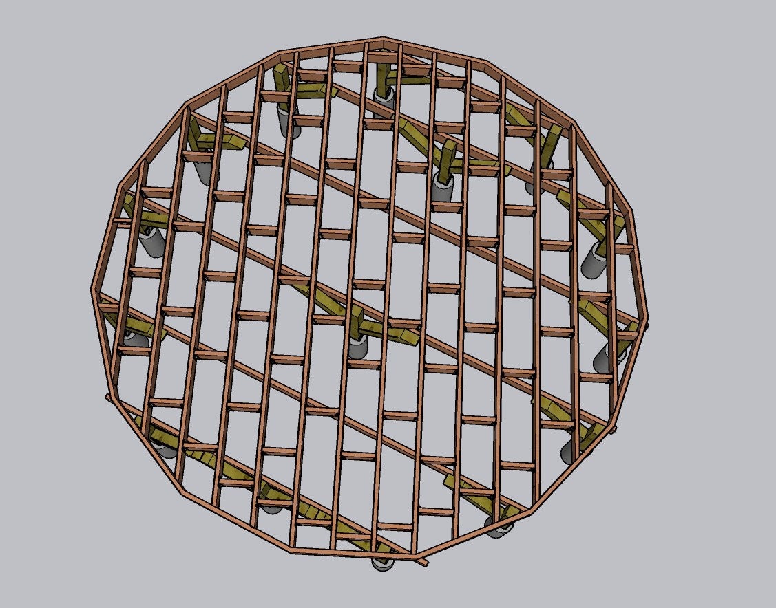 5m Geodesic Dome Deck Design DIY Building Instructions - Etsy