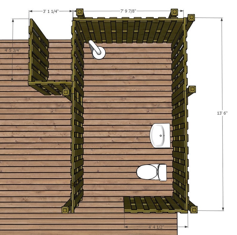 7M Bell Tent W Bath DIY Deck Building Instructions - Etsy