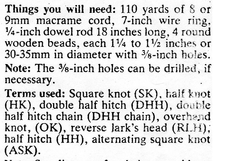 Vintage Macramé Skeleton Pattern PDF / DIY Halloween Décor Skeleton ...