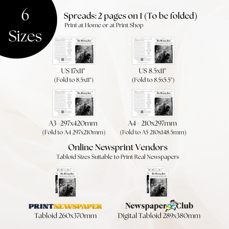 Editable Wedding Newspaper Program Template Wedding Word Search ...
