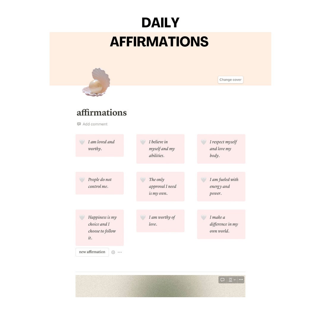 Glow up Notion Templates - Etsy