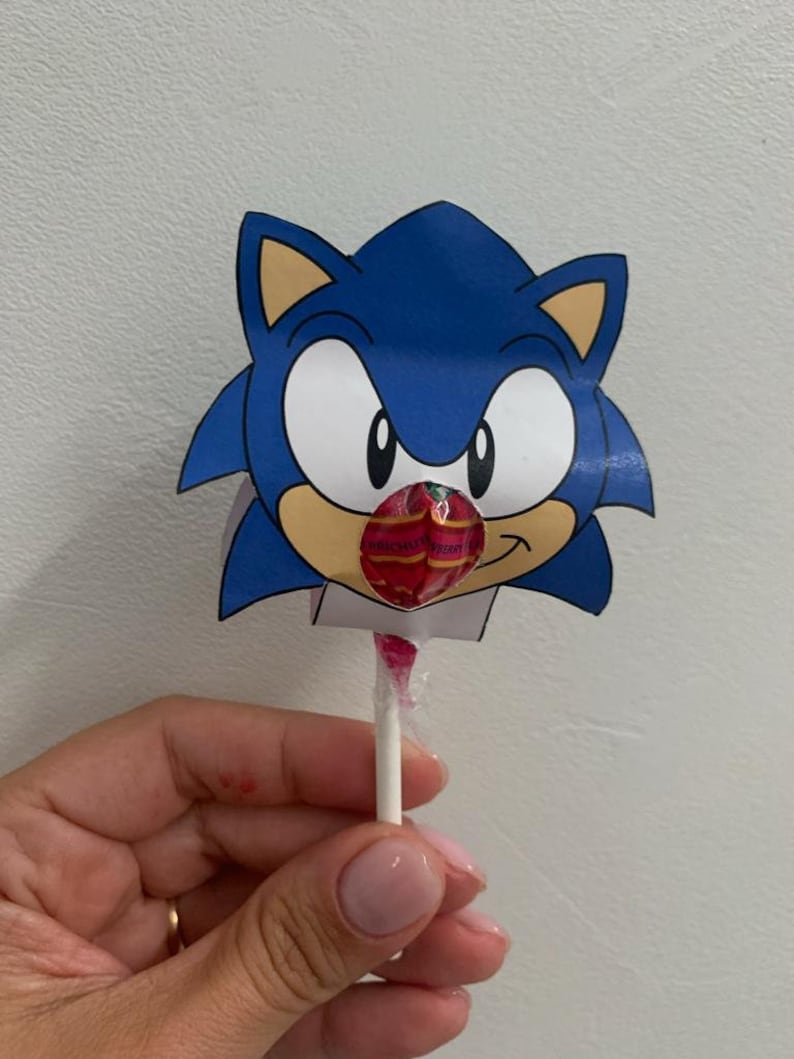 Lollipop Holder SONIC Digital - Etsy