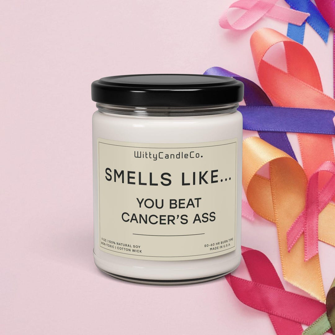 You Beat Cancer Gift Get Well Soon Smells Like, Funny Candle, Handmade ...