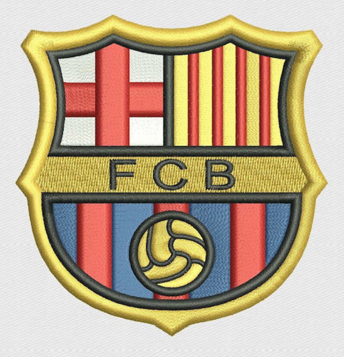 Barca Embroidery Design - Etsy