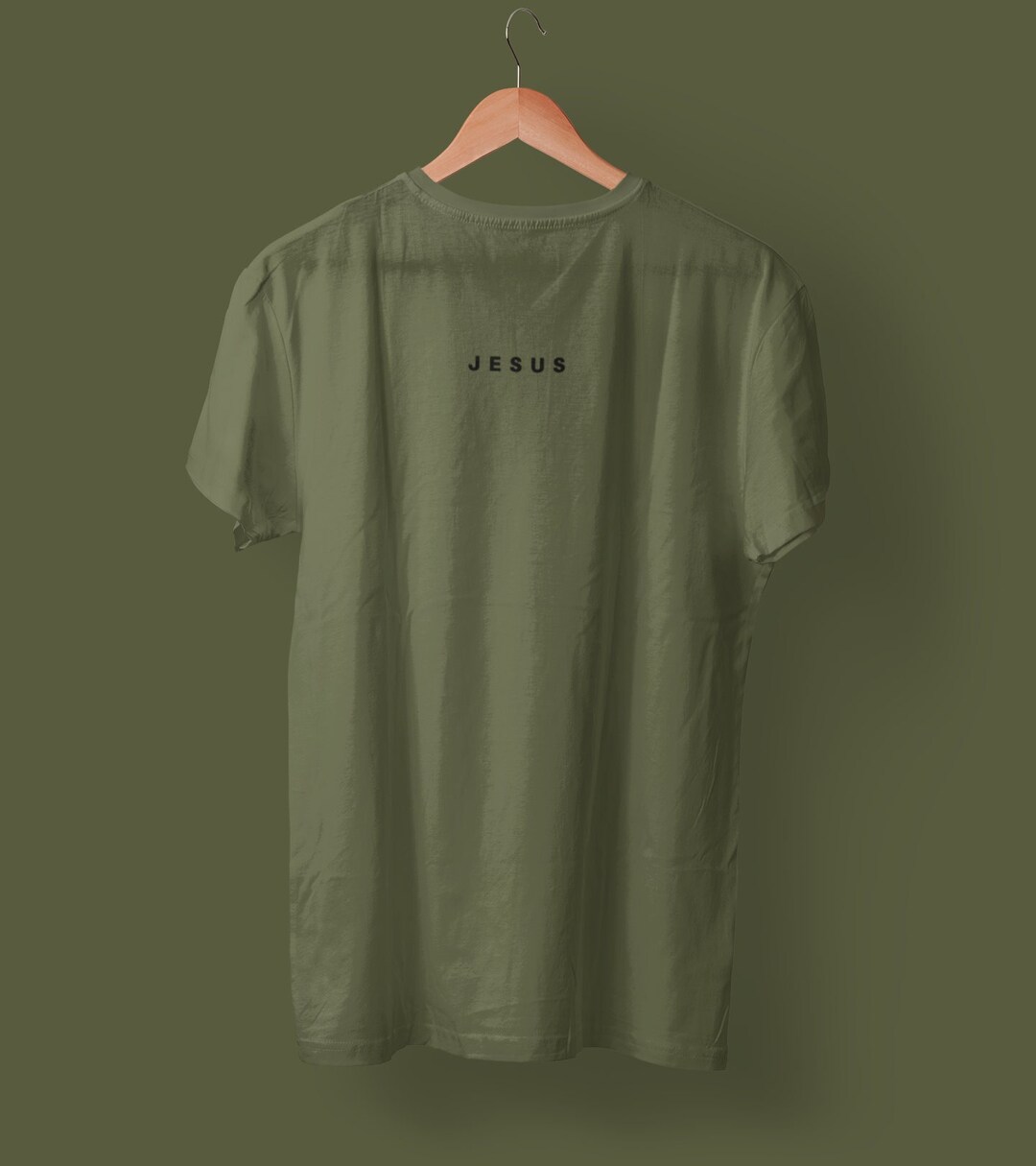Forest Green Jesus Shirt | Dark Green Christian T-shirt | Religious Tee ...