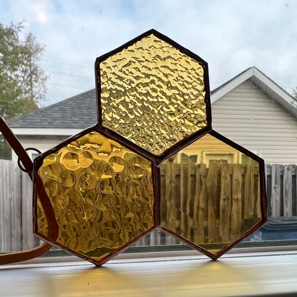 Honeycomb Stained Glass - Etsy
