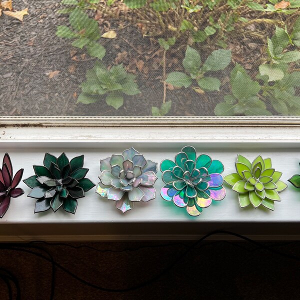 Stained Glass Succulent - Etsy