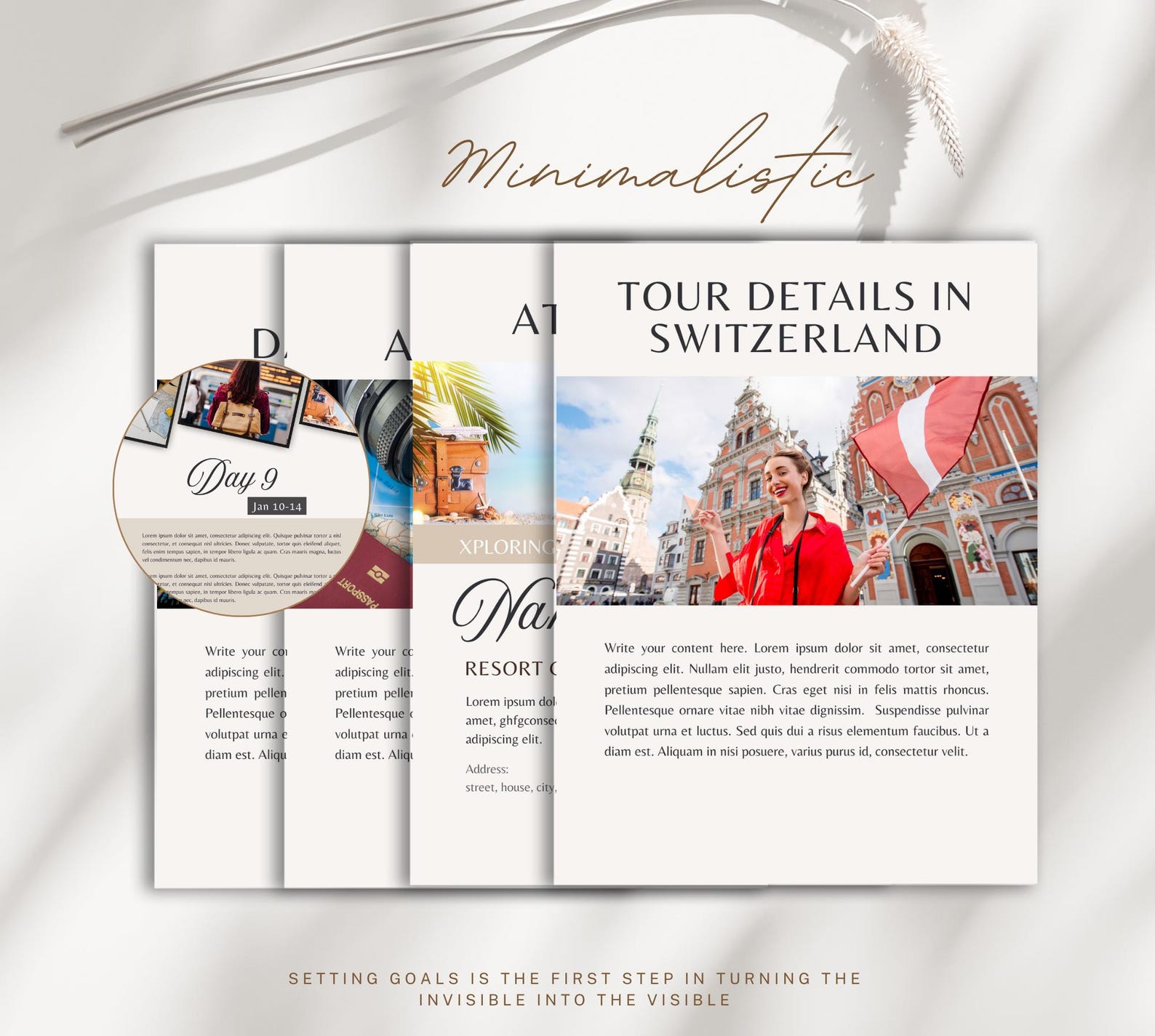 Switzerland Travel Itinerary Template | Digital Trip Planner for ...